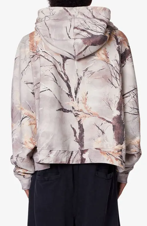 Mnml Camo Print Oversized Cotton Hoodie