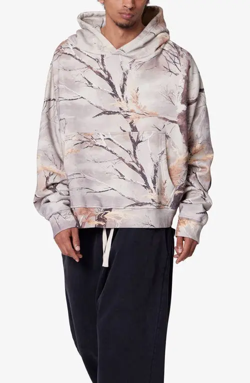 Mnml Camo Print Oversized Cotton Hoodie