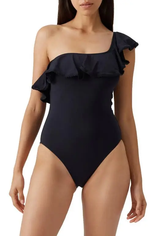 Melissa Odabash Tennessee One-shoulder One-piece Swimsuit - Black