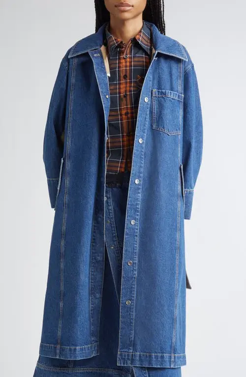 3.1 Phillip Lim Mixed Media Trench Coat