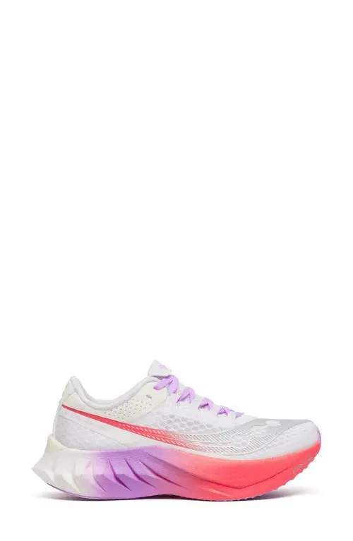Saucony Endorphin Pro 4 Athletic Shoes - White/crocus