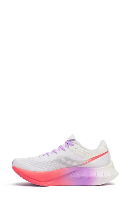 Saucony Endorphin Pro 4 Athletic Shoes - White/crocus