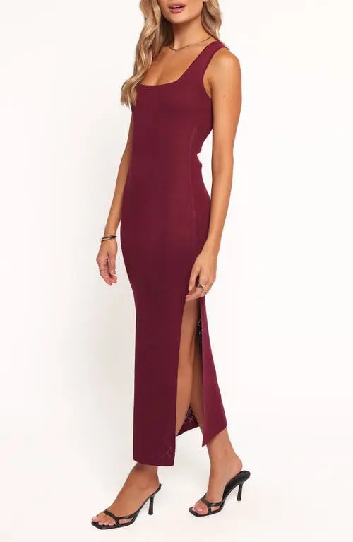 PETAL & PUP Ribbed Body-con Maxi Dress
