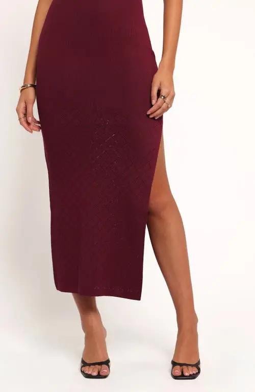 PETAL & PUP Ribbed Body-con Maxi Dress