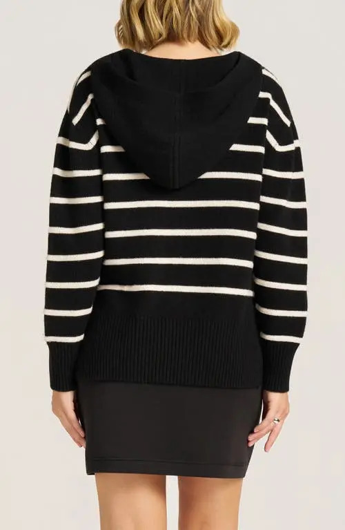 Matty M. Striped Hooded Sweater