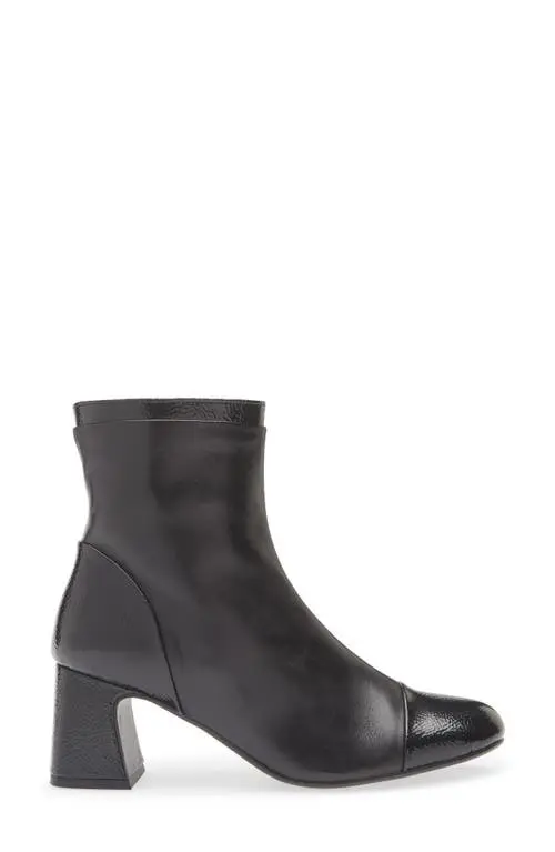 Regarde Le Ciel Mya Leather Block Heel Bootie - Twinkle/nappa Black