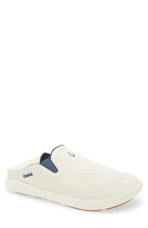 Olukai Moku Slip-on Sneakers - White Sand/trench Blue