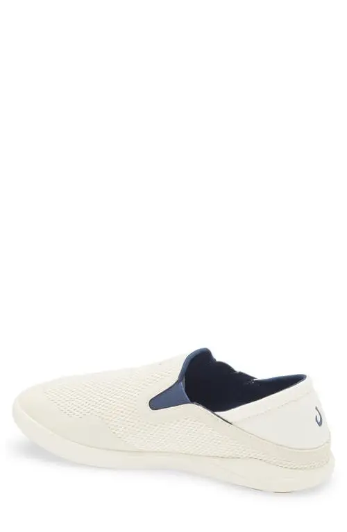 Olukai Moku Slip-on Sneakers - White Sand/trench Blue