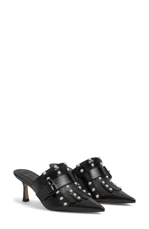 LK BENNETT Studded Mules - Black