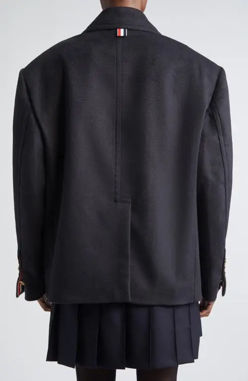 Thom Browne Oversized Cashmere Pea Coat