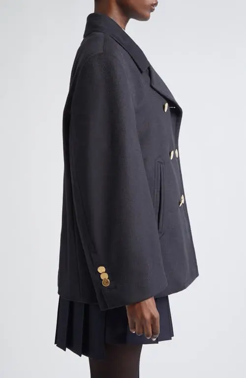 Thom Browne Oversized Cashmere Pea Coat
