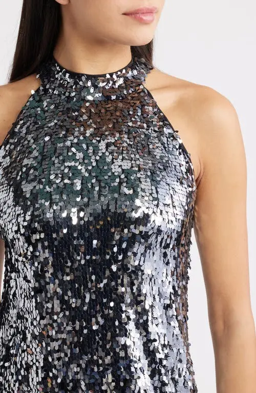 Anne Klein Sequin Shift Mini Dress