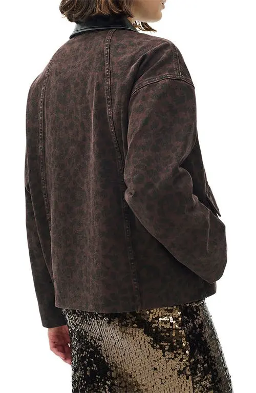 Rag & Bone Natalia Leopard Print Cotton Jacket