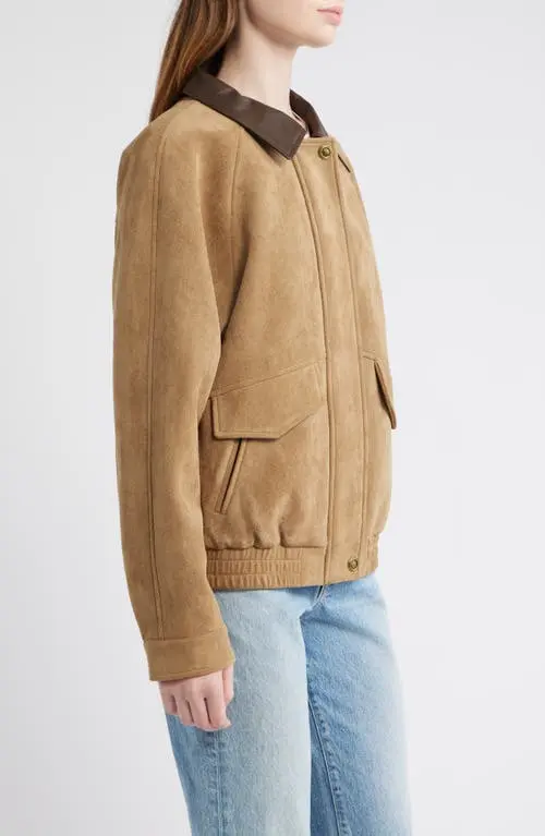 THREAD & SUPPLY Faux Suede Chore Coat