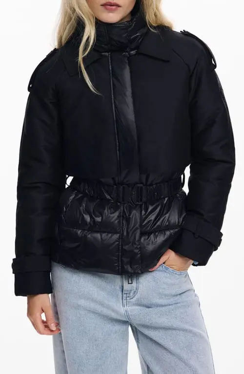 Desigual Hybrid Padded Jacket - Black
