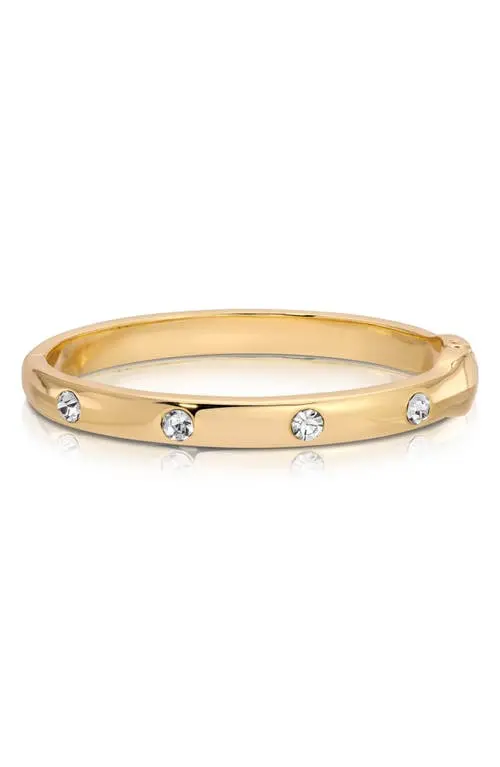 Ettika Studded Crystal Bangle - Gold