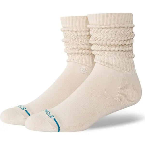 Stance Icon Slouch Crew Socks - Oatmeal
