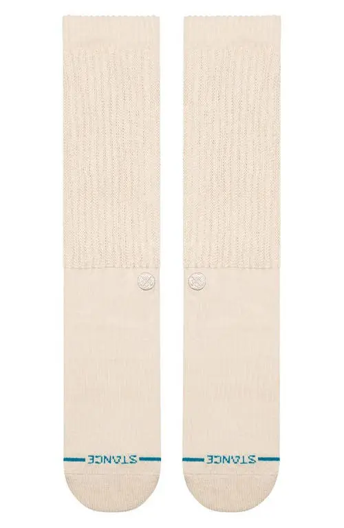 Stance Icon Slouch Crew Socks - Oatmeal