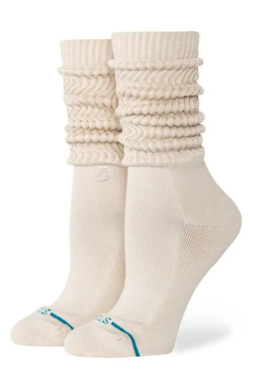 Stance Icon Slouch Crew Socks - Oatmeal