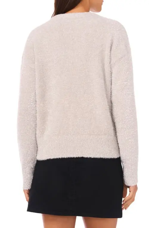 Vince Camuto Metallic Eyelash Sweater