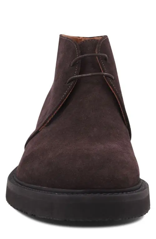 Aquatalia Golliard Water Resistant Chukka Boot - Dark Brown Suede