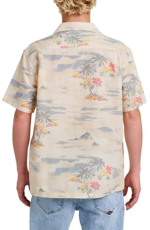 Quiksilver Tropical Surf Cotton & Linen Camp Shirt