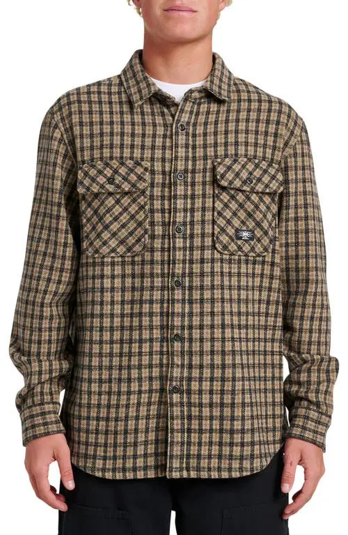 Quiksilver Mercury Sandstrokes Flannel Button-up Shirt