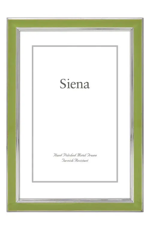 SIENA Narrow Enamel 5 X 7-inch Picture Frame - Green