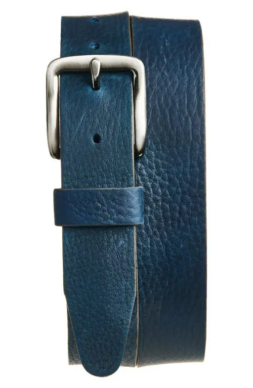 Robert Barakett Whitehorse Leather Belt - Blue Night