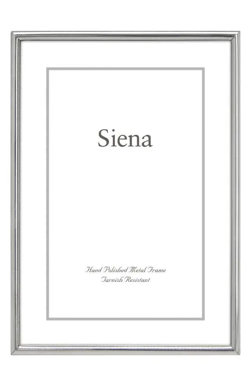 SIENA Narrow Mesh 5 X 7-inch Picture Frame - Silver
