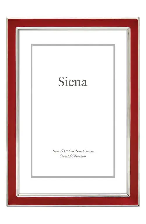 SIENA Narrow Enamel 4 X 6-inch Picture Frame - Red