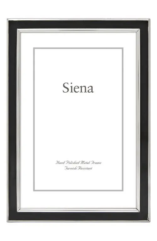 SIENA Narrow Enamel 5 X 7-inch Picture Frame - Black