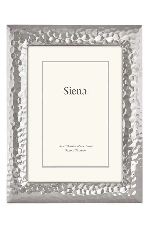 SIENA Hammered 4 X 6-inch Picture Frame - Silver