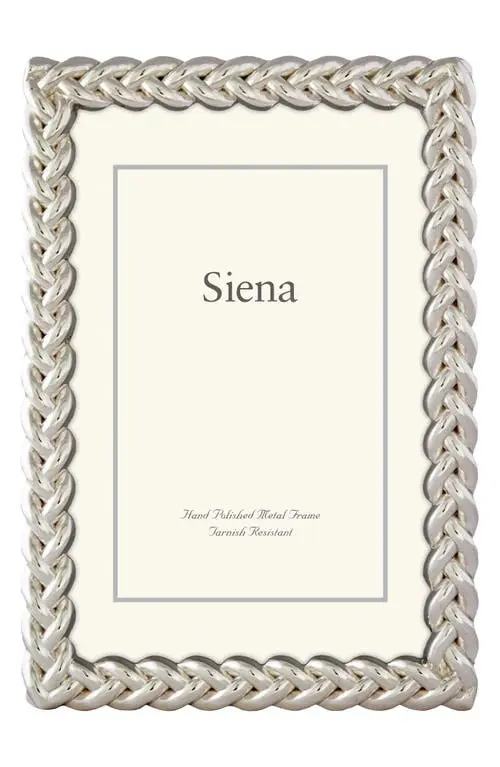 SIENA Braid 8 X 10-inch Picture Frame - Silver