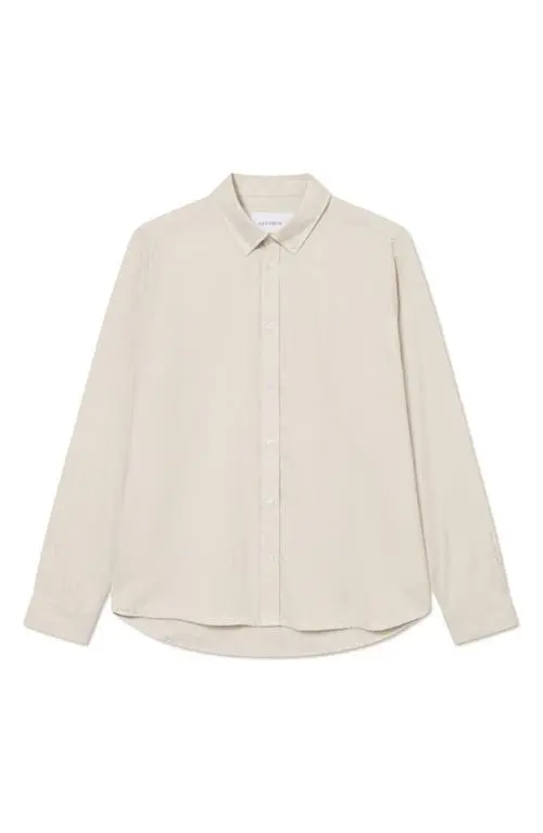 LES DEUX Desert Regular Fit Cotton Button-down Shirt