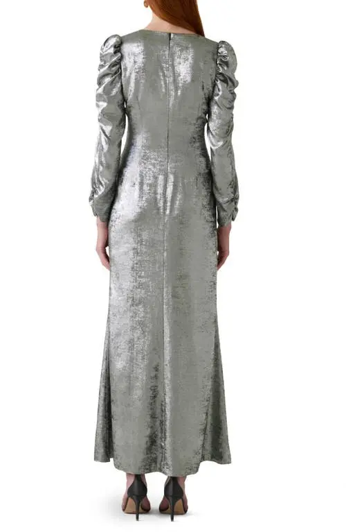 LK BENNETT Lility Foil Maxi Dress