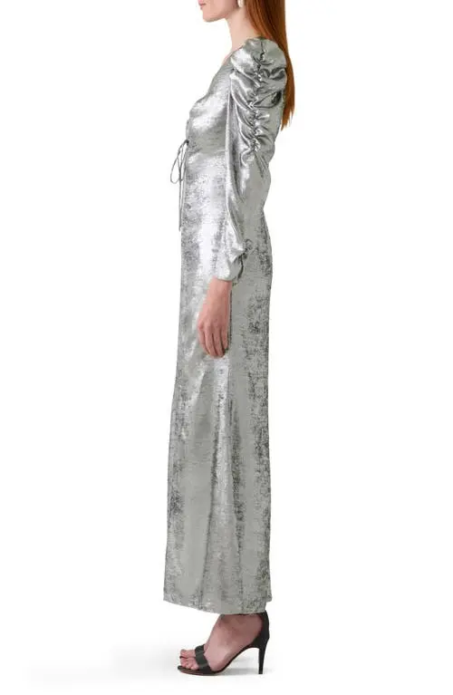 LK BENNETT Lility Foil Maxi Dress
