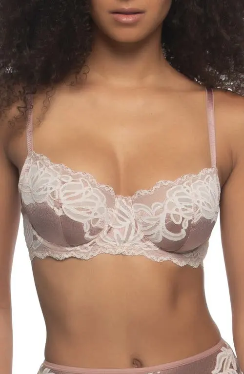 Felina Amelie Underwire Balconette Bra - Dried Petal