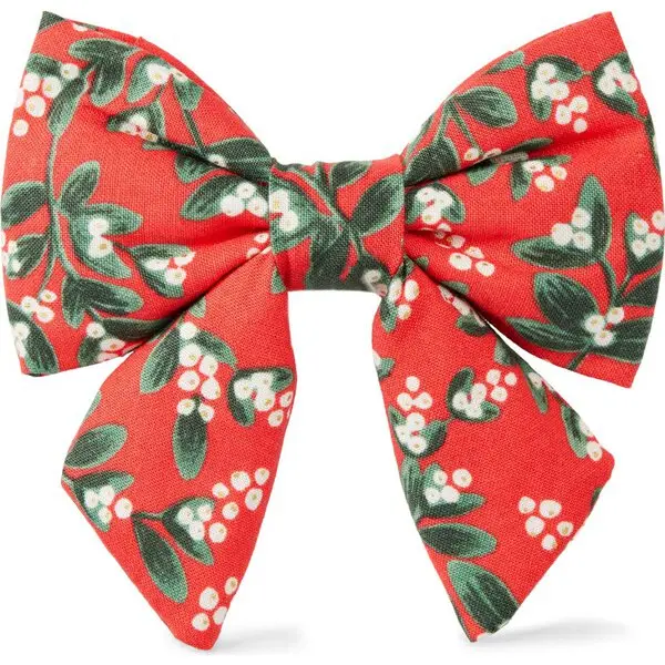 THE FOGGY DOG Lady Dog Bow - Mistletoe