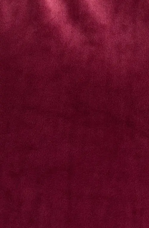 Nordstrom Luxe Velour Robe - Burgundy Rhode
