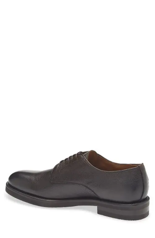 Nordstrom Italian Collection Collodi Plain-toe Derby - Dark Brown Leather
