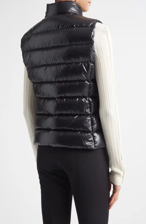 Moncler Ghany Nylon Laqué Down Puffer Vest