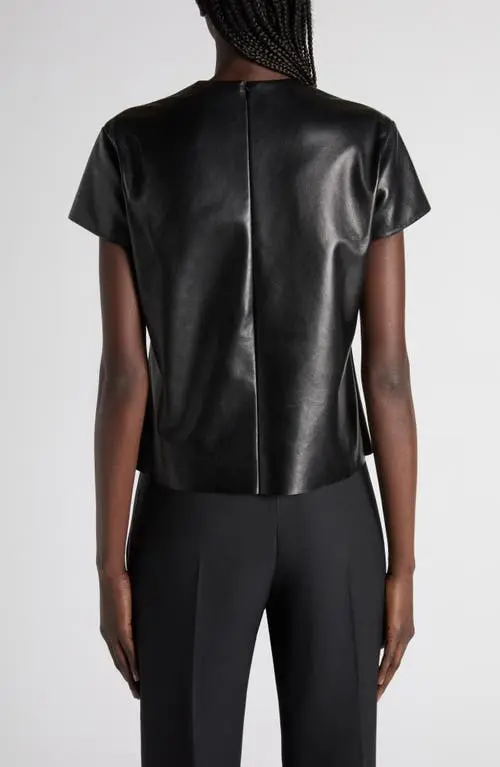 TOM FORD Napa Leather T-shirt - Black