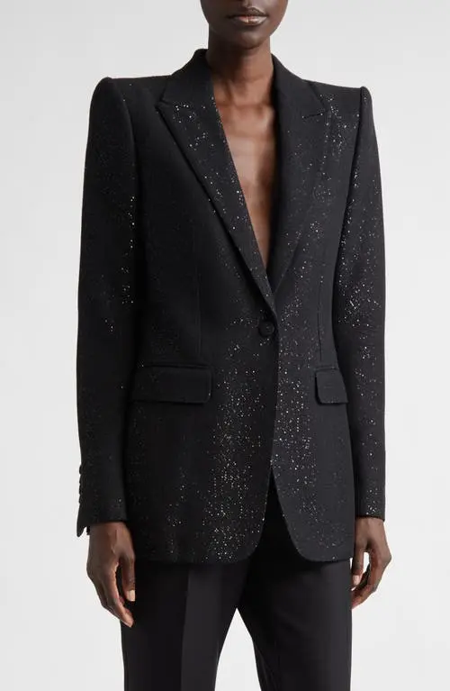 TOM FORD Sequin Embellished Wool Blend Blazer