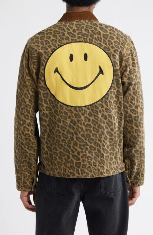 MARKET Smiley® La Work Jacket - Leopard Print/brown
