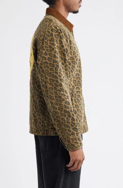 MARKET Smiley® La Work Jacket - Leopard Print/brown