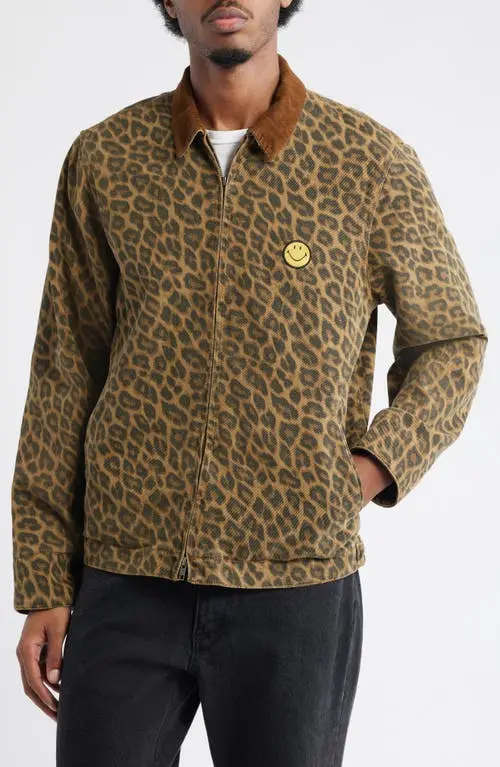 MARKET Smiley® La Work Jacket - Leopard Print/brown