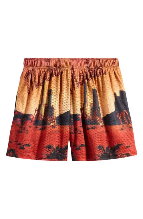 MARKET Desert League Mesh Shorts - Multi Red