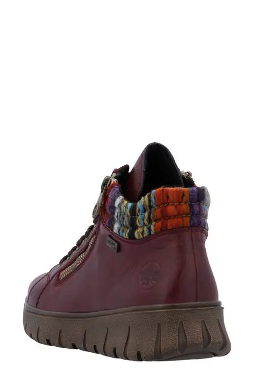 RIEKER Heikie 05 Boots - Vino/orange Multi/vino Rosso
