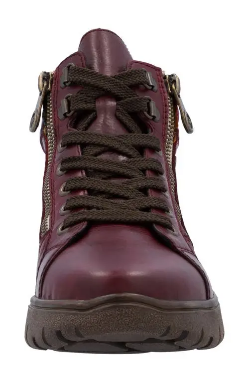 RIEKER Heikie 05 Boots - Vino/orange Multi/vino Rosso